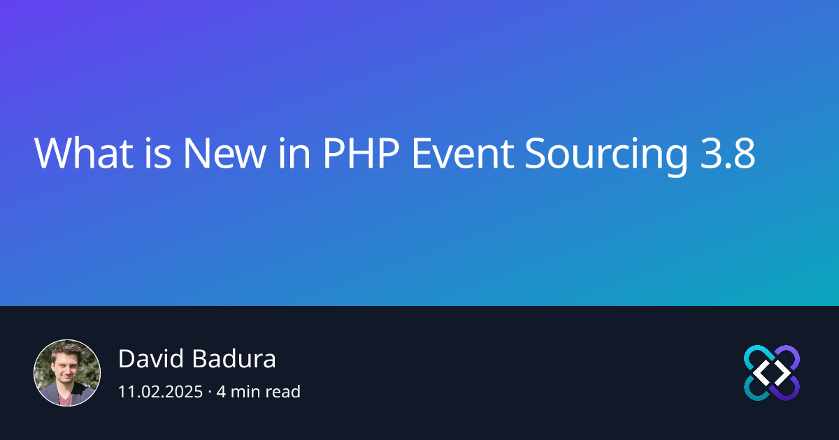 patchlevel - What is New in PHP Event Sourcing 3.8